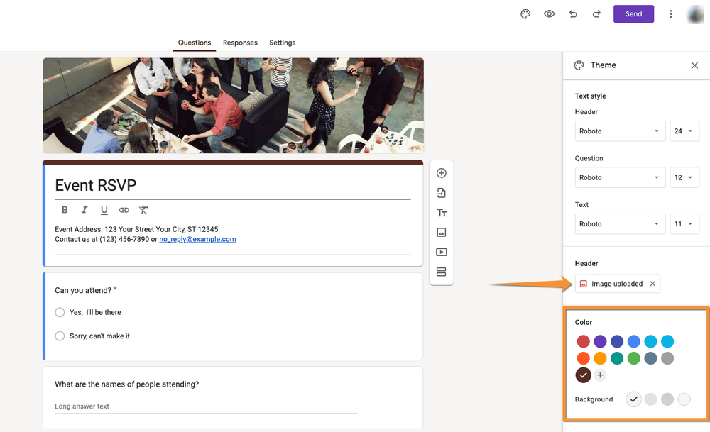 Correct Google Forms Header Image Size and How to Add It