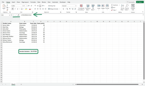 Calculate Standard Deviation In Excel: A Guide