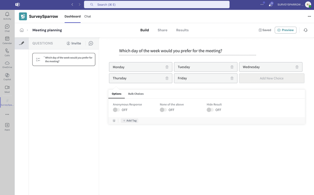 Microsoft Teams Surveys and Polls | Microsoft Teams Integrations ...
