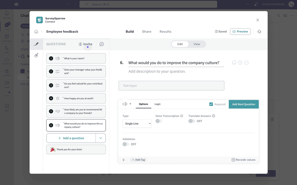 Microsoft Teams Surveys and Polls | Microsoft Teams Integrations ...