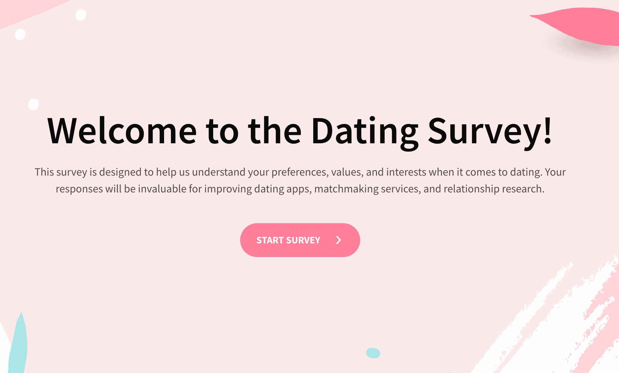 Dating Survey Template To Understand Compatibility