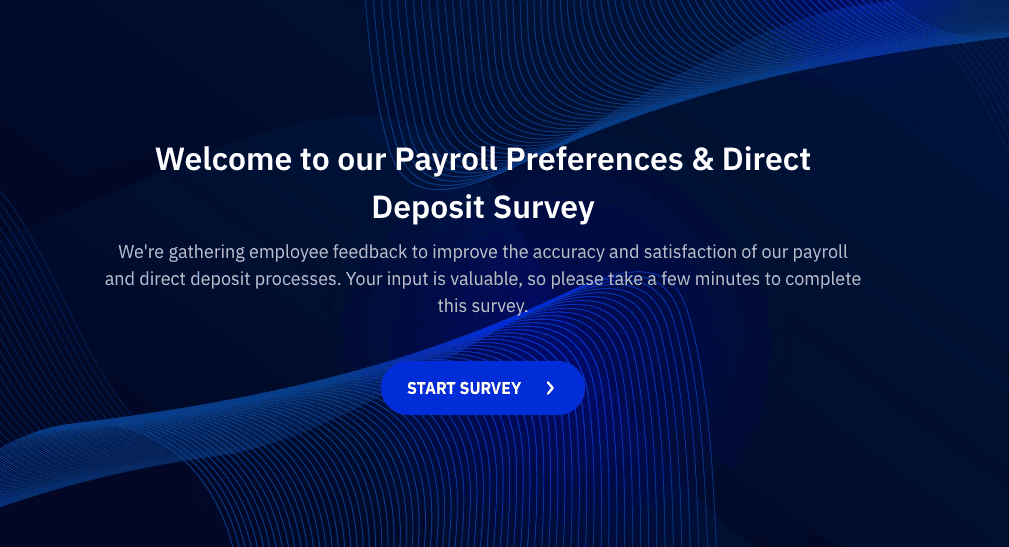 Payroll Preferences & Direct Deposit Survey Template