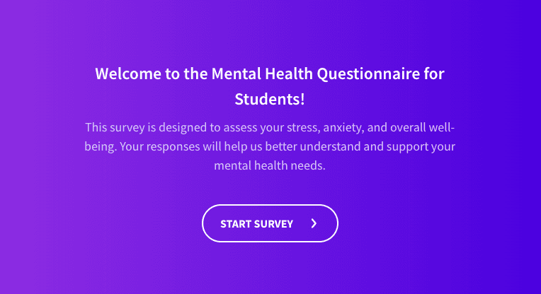 Mental Health Questionnaire for Students (Free Template)