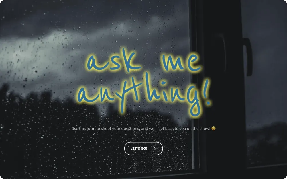 Ask Me a Question Template | For Ask Me Anything Sessions