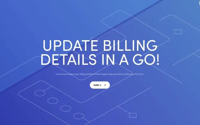 Billing Contact Form Template | SurveySparrow