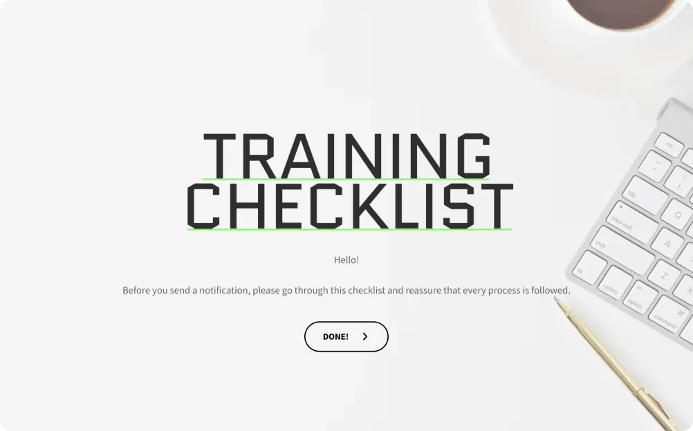 Employee Training Checklist Template | For new hire on the job training