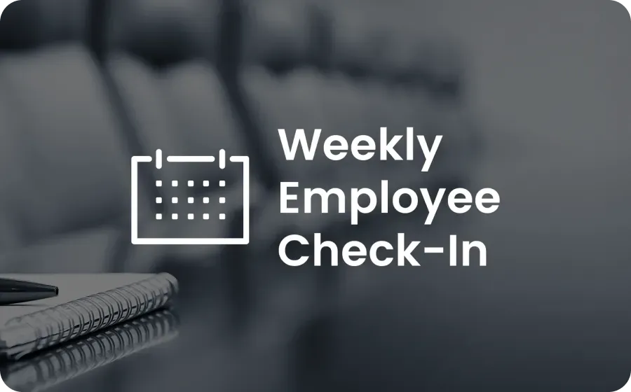 Weekly Employee Check-In Template | SurveySparrow